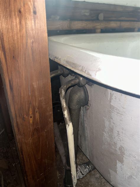 disconnecting old claw foot tub without cut offs r plumbing