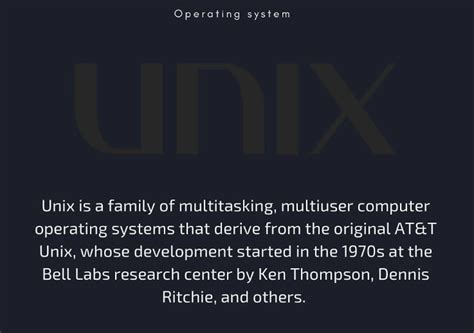 Overview Of Unix Operating System Delhi Magazine
