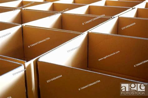 Stack Of Carton Boxes Ready For Shipment In Factory Stock Photo Picture And Low Budget Royalty