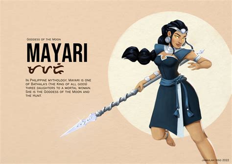 Jamailah Hiso Mayari Goddess Of The Moon Character Design
