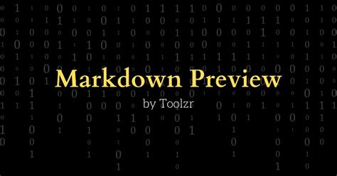 Markdown Preview Online Real Time Markdown Viewer Toolzr