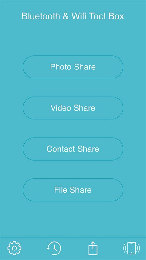 Bluetooth Wifi Tool Box Photo Share Video Share для Iphone — Скачать