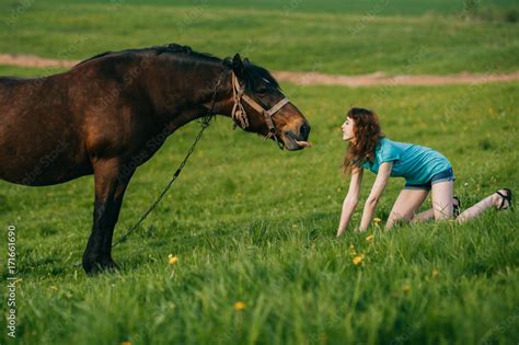 Odd Bizarre Kinky Young Skinny Cutie Teen Girl With Naked Legs And Long