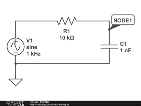 RC Filter CircuitLab