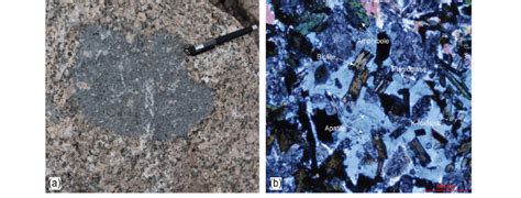 A Field Photograph Showing The Relationship Between The Host Granite