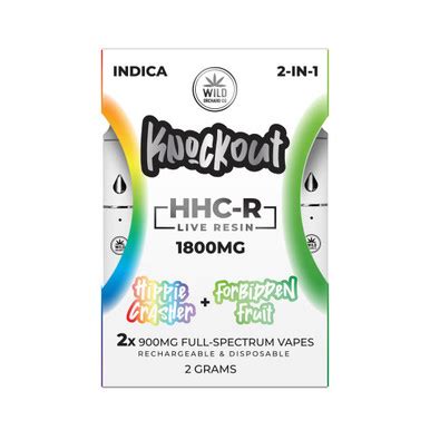 Wild Orchard Knockout Hhc R Live Resin 2 In 1 Disposable Vape Pen