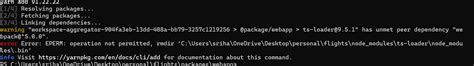 Javascript Error Eperm Operation Not Permitted Rmdir While Using