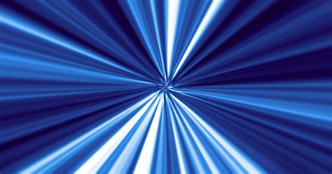 Warp Tunnel Wormhole Moving In Hyperspace Abstract Blue Energy Vortex