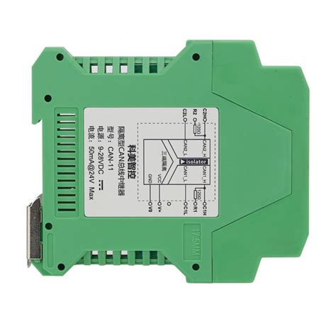 Can 11 Industrial Grade Can Bus Repeater Can Bus Isolator Din Rail Mounting With 100mbps