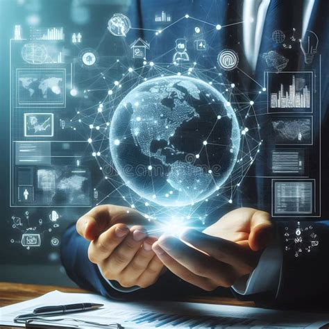 A Person Drawing Global Structure Networking And Business Data Stock