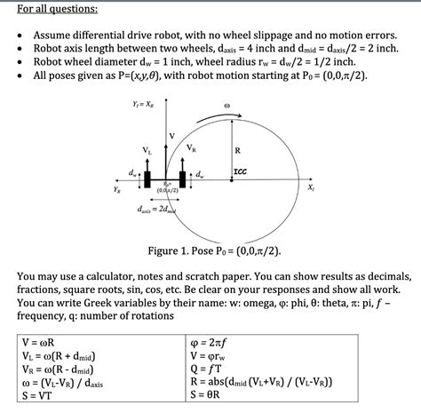 Solved For All Questions Assume Differential Drive Robot