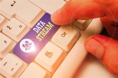 text sign showing data stream conceptual photo sequence of digitally