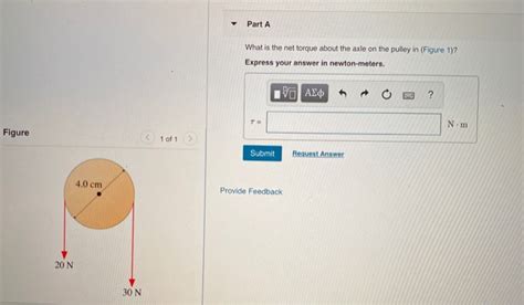 solved part a what is the net torque about the axle on th