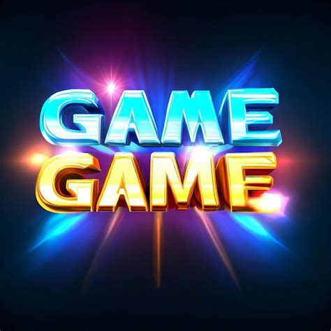 Premium Photo Game 3d Text Effect