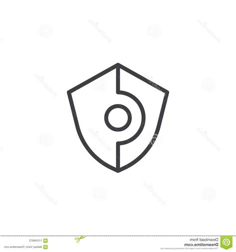 Shield Outline Vector At Collection Of Shield Outline Vector Free For Personal Use