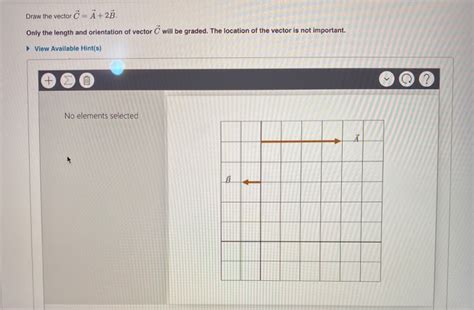 Solved Draw The Vector C A B Only The Length And Chegg Com