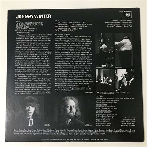 Johnny Winter Johnny Winter Plak Cd Dvd Satın Al