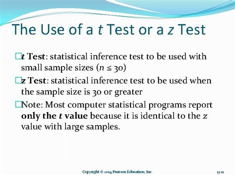 Chapter 13 Implementing Basic Differences Tests Learning Objectives