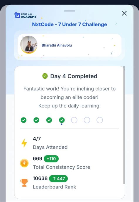 Hello Coders 🚀 Im Excited To Share That Ive Just Wrapped Up Day 4 Of My 7 Day Coding