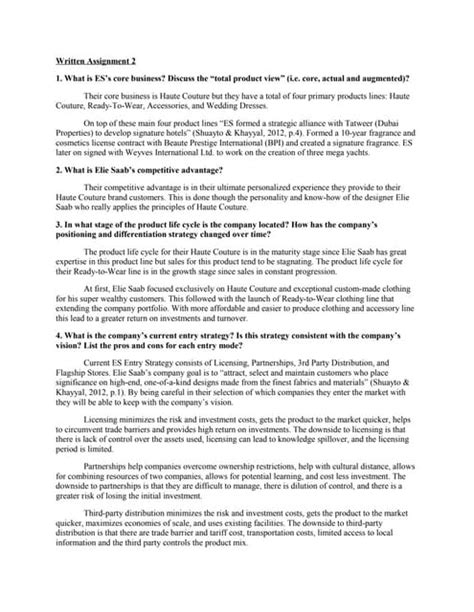 Written Assignment 2 Doc