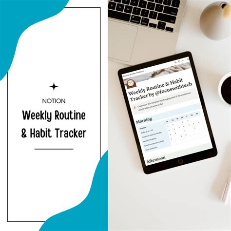 Weekly Routine and Habit Tracker - Tech with Focus