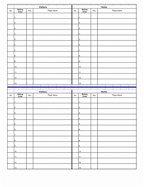 Baseball Card Excel Spreadsheet — Db