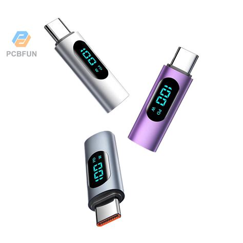 Pcbfun Led Display Pd 100w Usb C To Type C Adapter Type C Male To