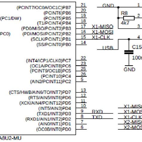 Schematic Part Of The Charger And Converter Between The USB And The UART Download Scientific