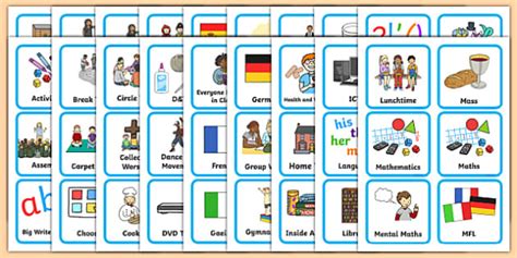 Illustrated Editable Visual Timetable Twinkl