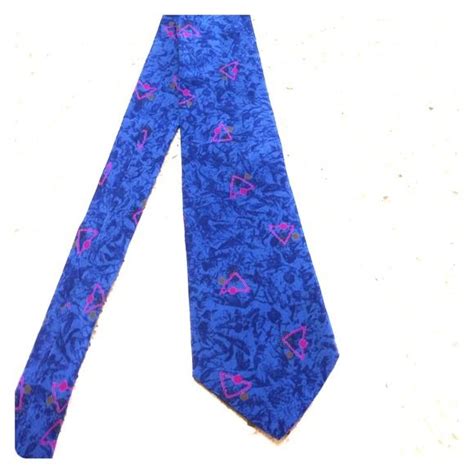 Giorgio Danieli Mens Silk Neck Tie 80s Design
