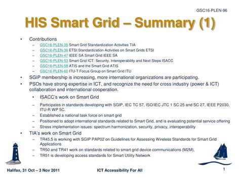 Ppt His Smart Grid Summary 1 Powerpoint Presentation Free Download Id1400217