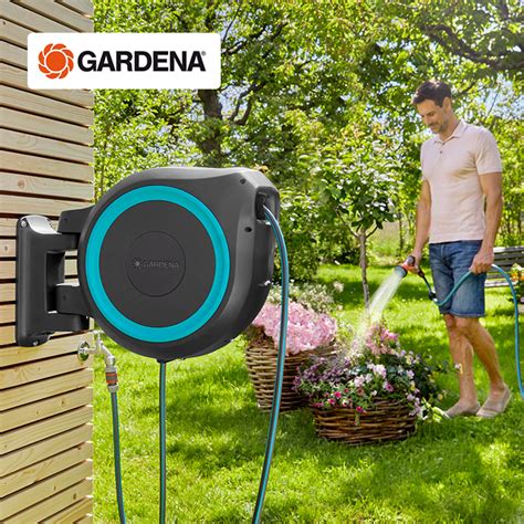 德国进口嘉丁拿浇花喷头花园浇水神器庭院浇菜水管自动收管水枪高 虎窝淘