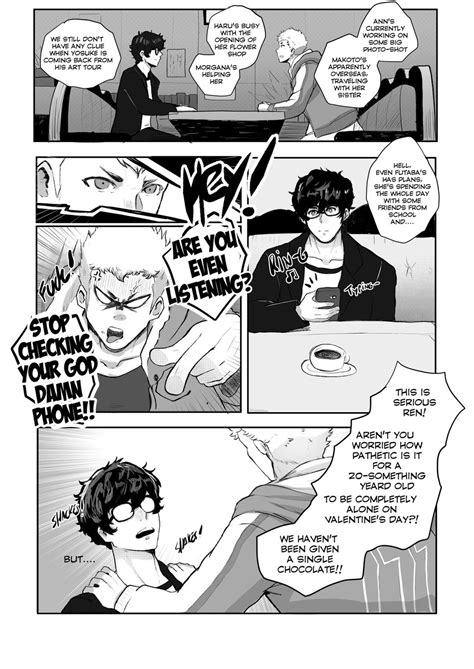 Eng Robokeh Persona ペルソナ 5 Valentines Night Protagonist Joker