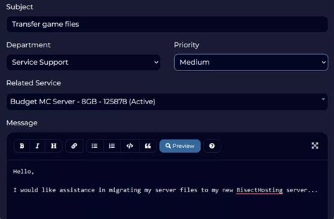 how to switch to bisecthosting from another host knowledgebase