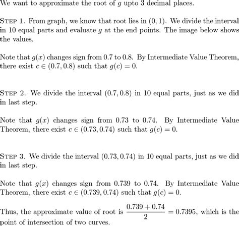 a use the intermediate value theorem to show that the equa quizlet