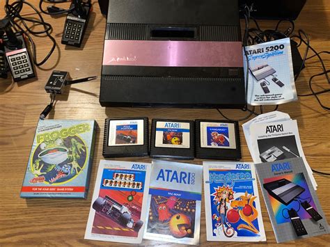 1982 84 Atari 5200 Console In Original Box Plus Extra Games And