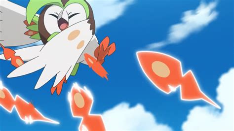 Poké Arquivo 723 Dartrix ↳ Animes