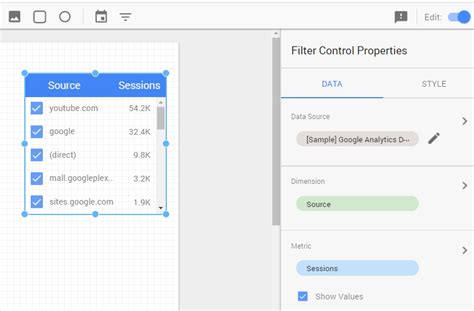 Filter Control Default Analytics Blog