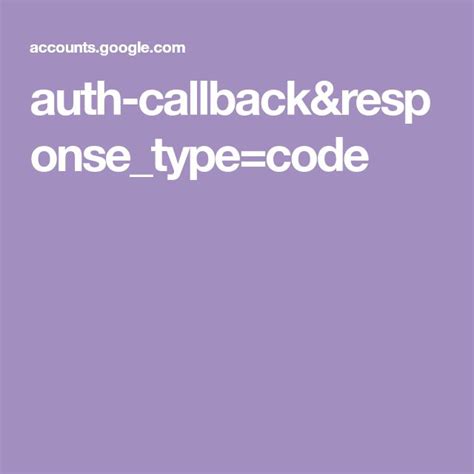 Auth Callbackandresponsetypecode Coding No Response Type