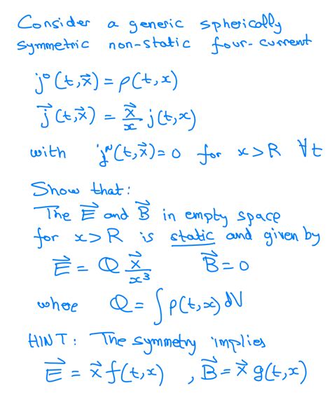 Solved Consider A Generic Spherically Symmetric Non Static
