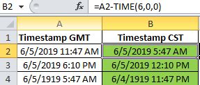 Convert Date And Time From Gmt Greenwich Mean Time To Cst Central