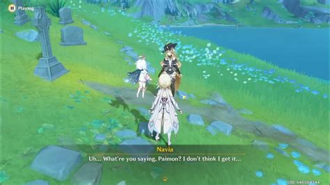 Optional Chat With Navia When Paimon Realizes She Got Tricked Youtube