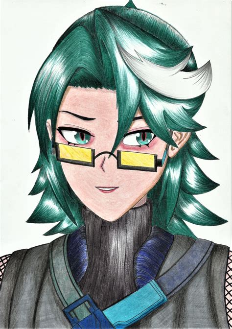 Zenless Zone Zero Absurdres Highres Non Web Source Glasses Green Eyes Green Hair Ray