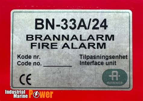 Autronica Bn 33a24 Brannalarm Fire Alarm Address Interface Unit
