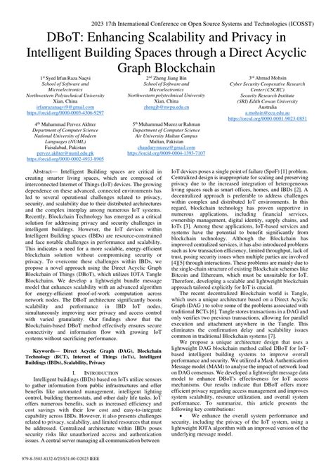 Pdf Dbot Enhancing Scalability And Privacy In Intelligent Building