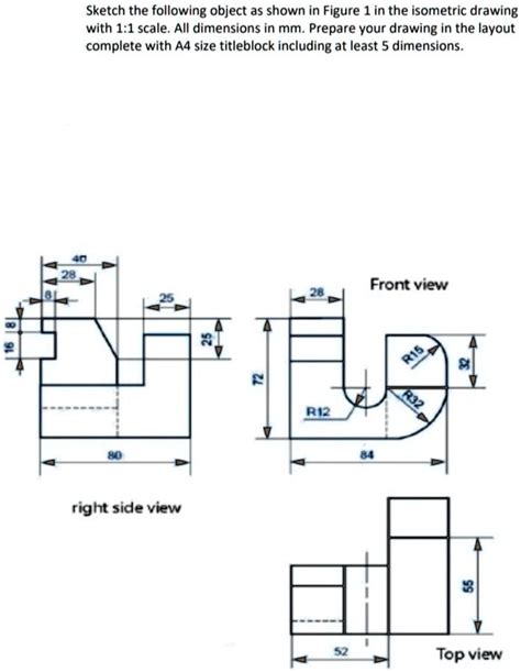 Solved Using Autocad Show The Method Of Drawing The Isometric For This Question Sketch The