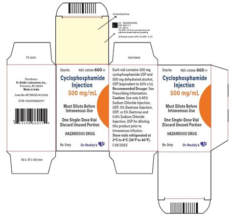 Cyclophosphamide Injection Package Insert
