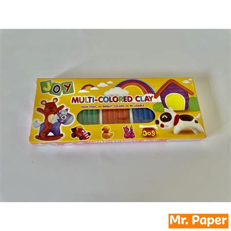 Joy Modeling Clay Bar Half Bar 5 Colors Mr Paper Shopee Philippines