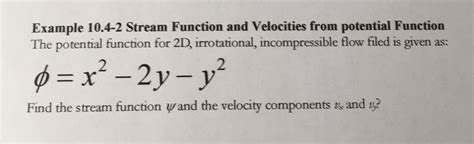 Answered Example Stream Function And Bartleby