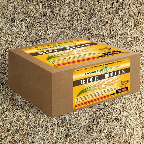 Rice Hulls 5 Pounds All Natural Parboiled Rice Hulls